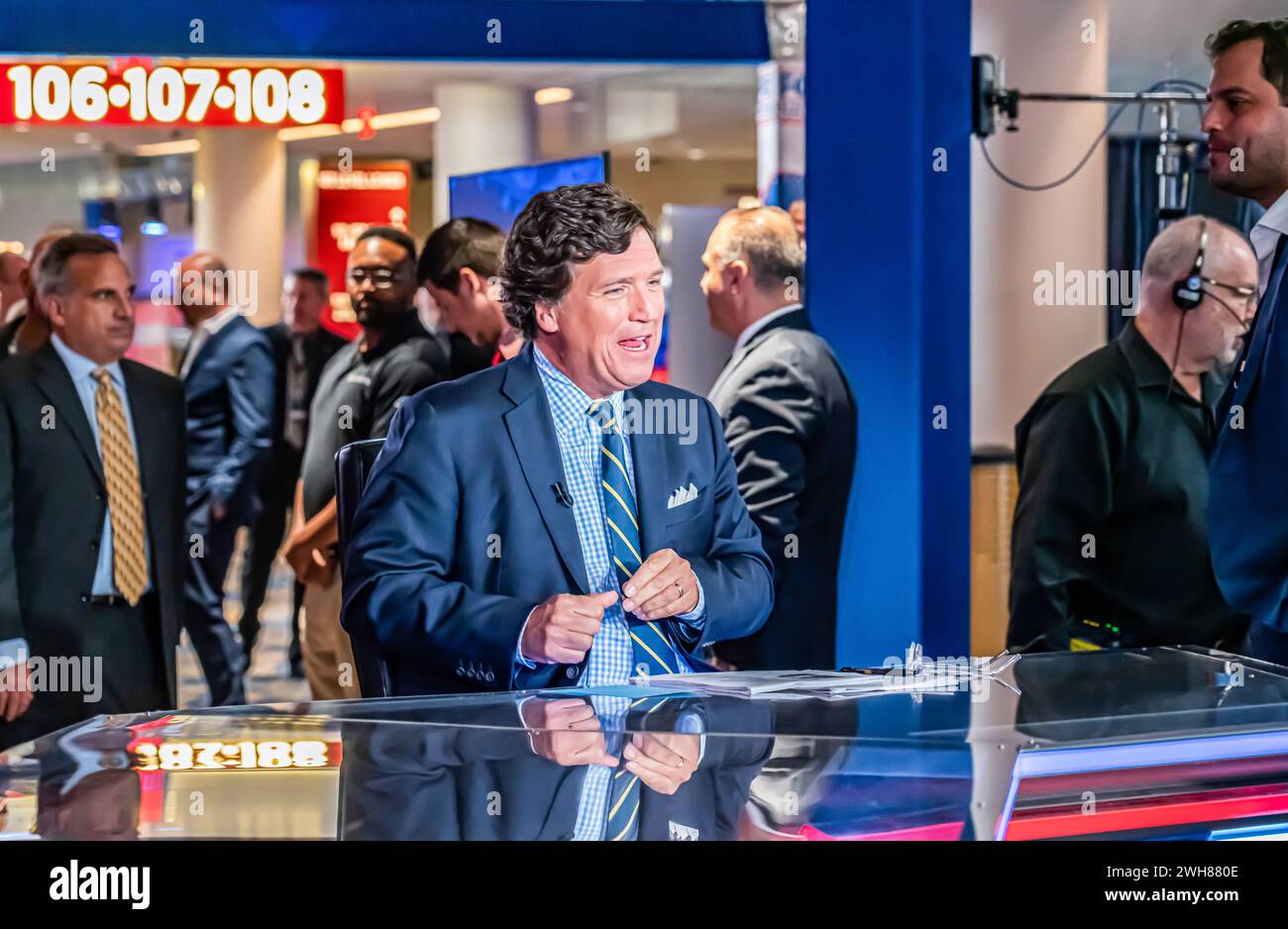 Miami, Florida: Fox Nation Patriot Awards in Hard Rock Casino; Tucker ...