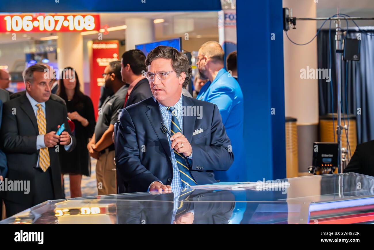 Miami, Florida: Fox Nation Patriot Awards in Hard Rock Casino; Tucker ...