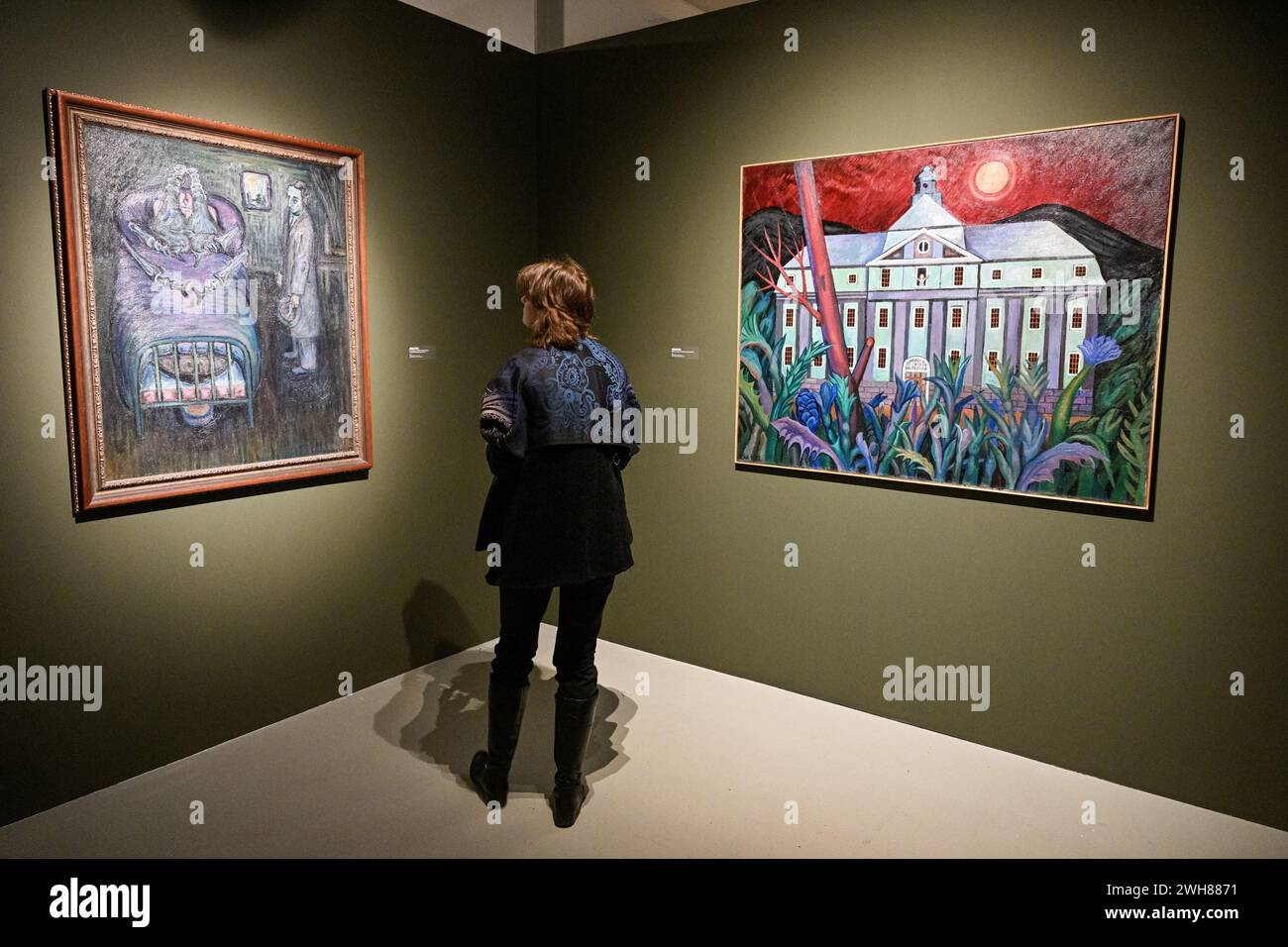 Prague, Czech Republic. 08th Feb, 2024. Press preview of the exhibition ...