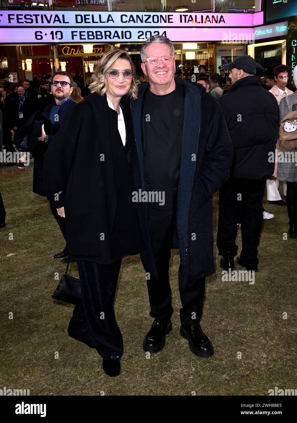 Sanremo, . 08th Feb, 2024. Sanremo, 74th Italian Song Festival - Prima ...