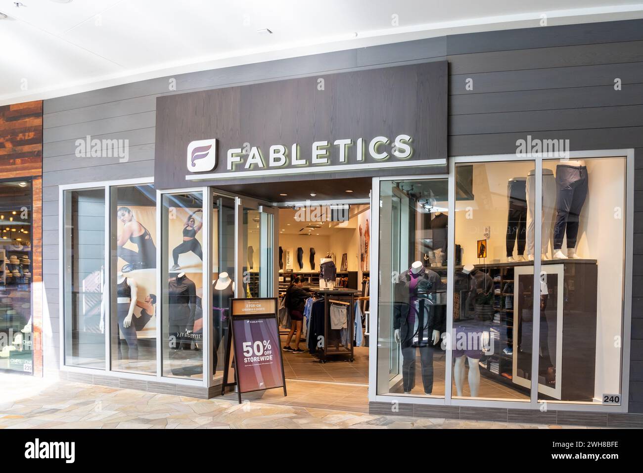 A Fabletics store in a shopping mall in Waikiki, Hawaii Stock Photo - Alamy