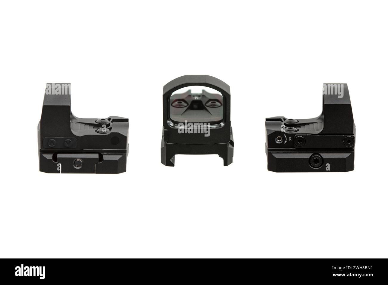 Modern optical collimator sight. Aiming device for shooting at short ...