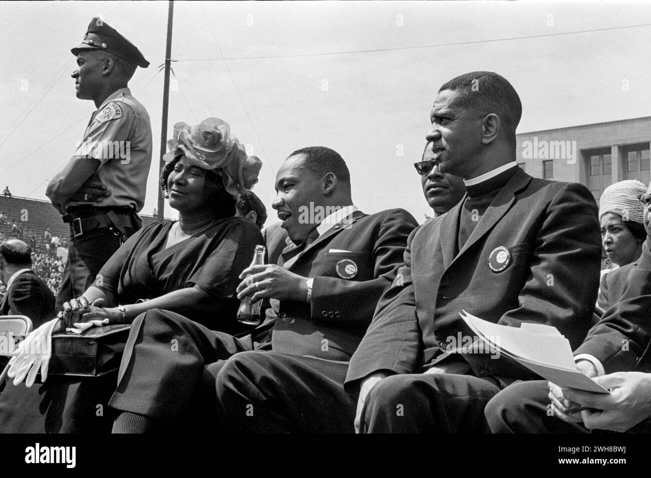 Prominent Figures Attending a Civil Rights Rally During the 1960s Stock ...