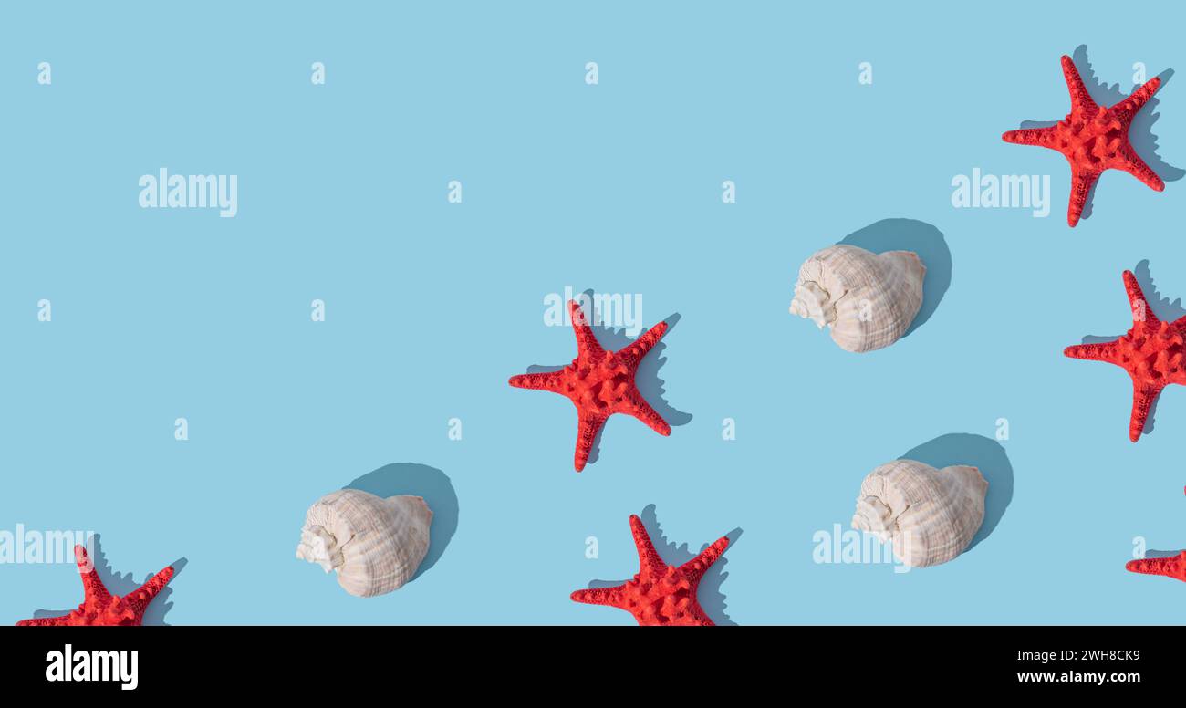 Blue shell pattern hi-res stock photography and images - Alamy