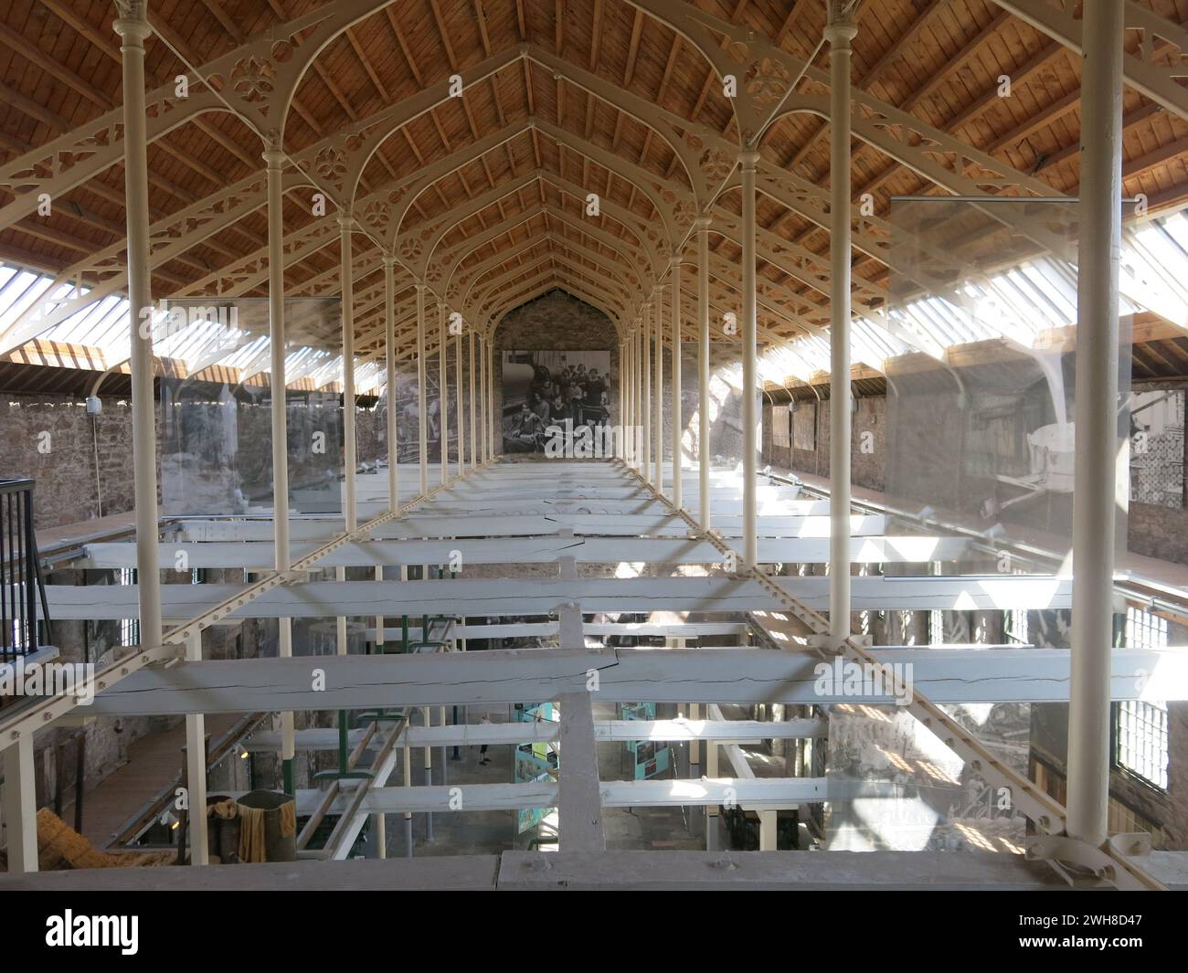 Verdant Works Museum, Dundee: interior view of the former mill ...