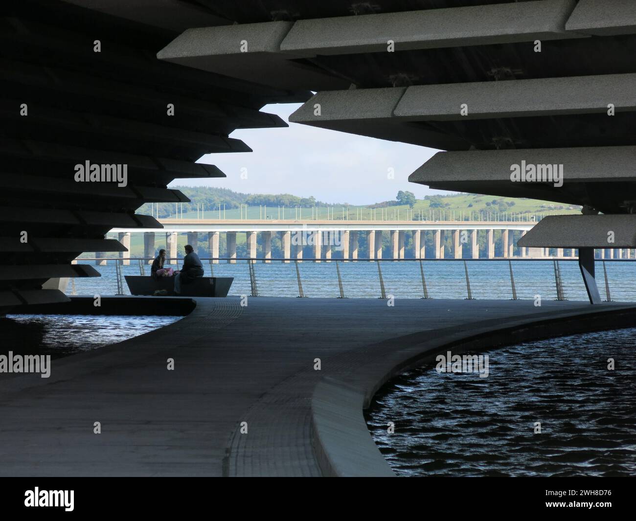 Scottish tourism: looking through the architecturally shaped underpass ...