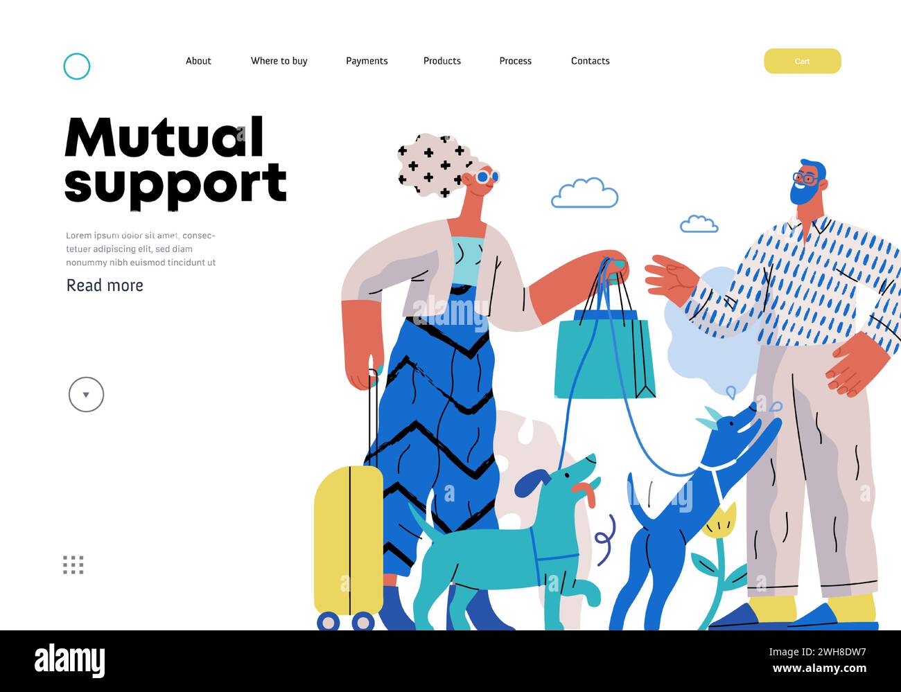 Reciprocal assistance Stock Vector Images - Alamy