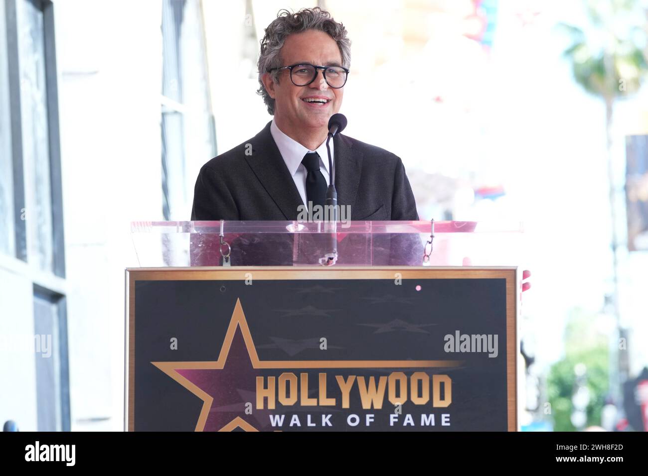 Mark Ruffalo attends a ceremony honoring him with a star on the ...