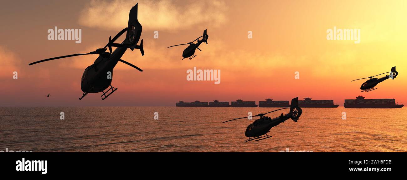 Convoy of ships hi-res stock photography and images - Alamy