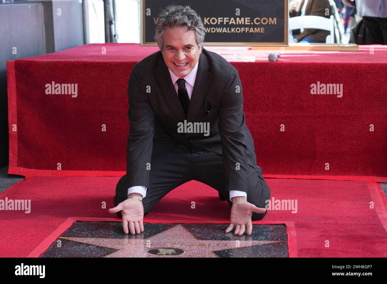 Mark Ruffalo attends a ceremony honoring him with a star on the ...