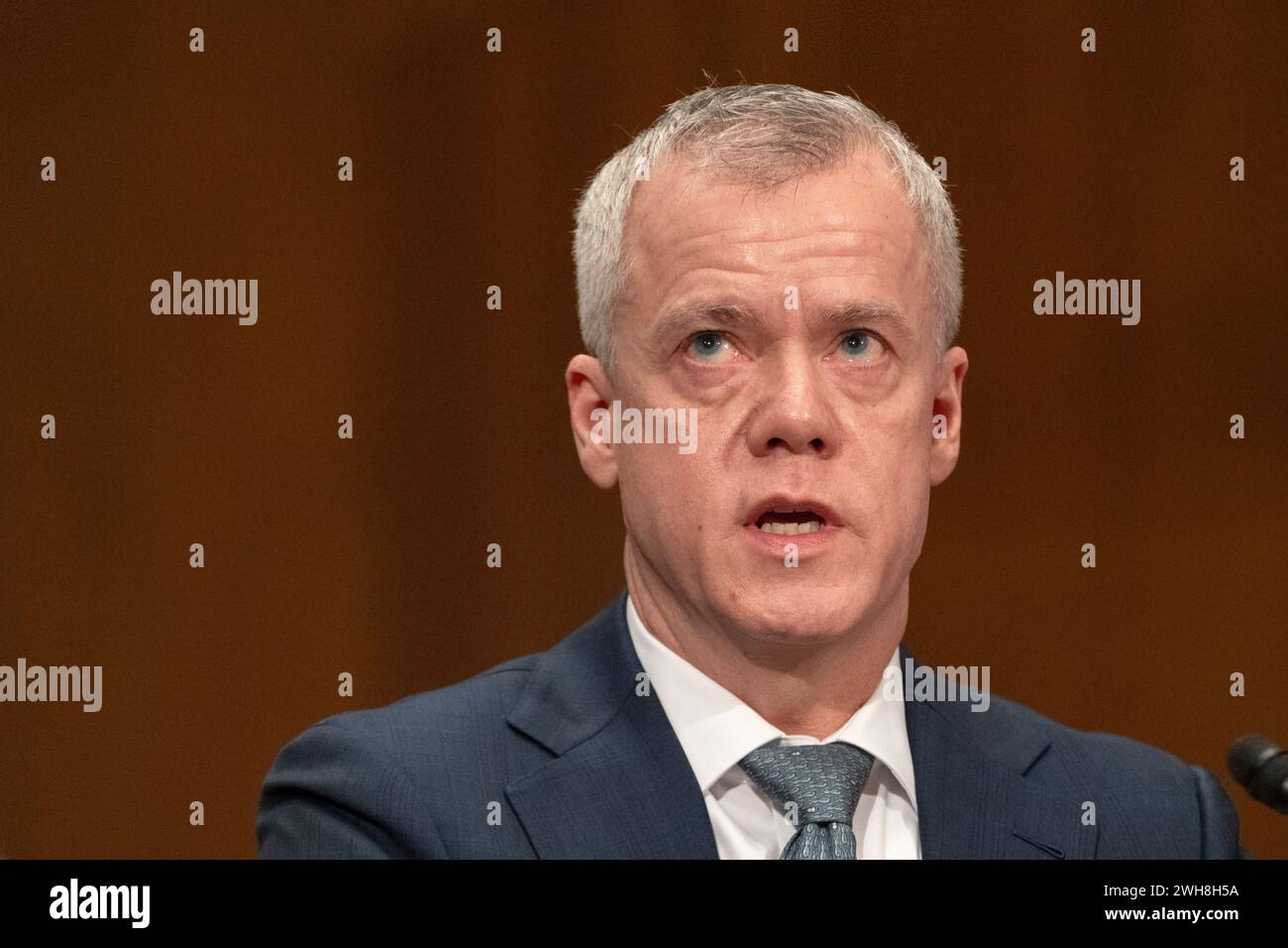 Chris Boerner, CEO of Bristol Myers Squibb, testifies during a Senate ...