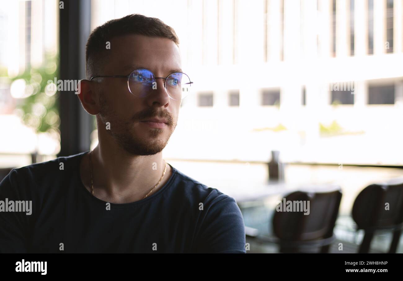 Business guy in glasses hi-res stock photography and images - Alamy