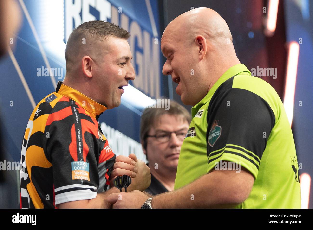 Berlin, Germany. 08th Feb, 2024. Darts, Premier League, Matchday 2 ...