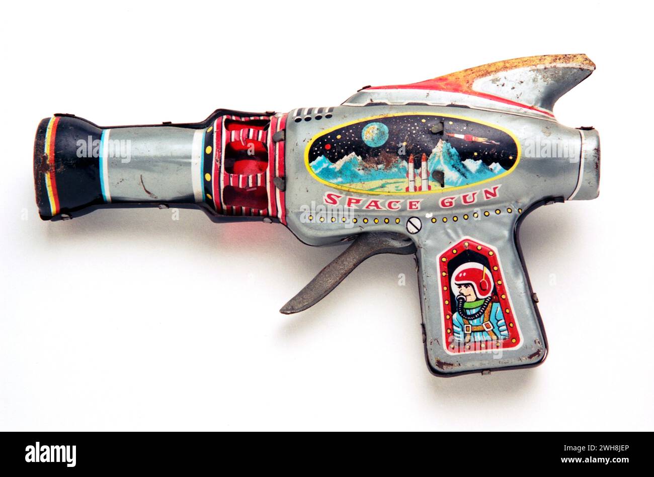 Silver toy gun hi-res stock photography and images - Alamy