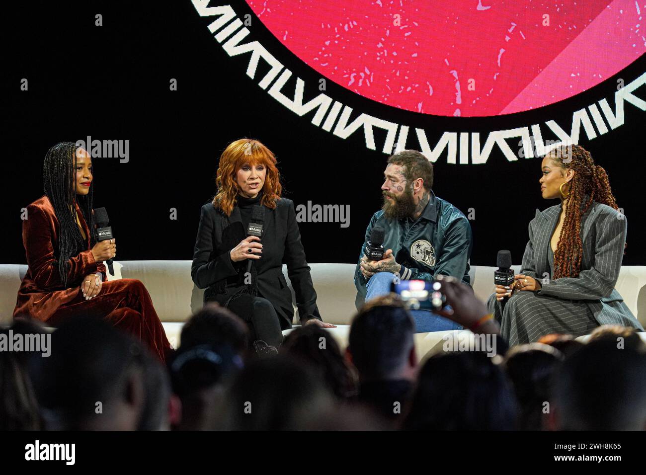 Las Vegas Nevada, USA, February 8, 2024, (left to right) Nadeska Alexis ...