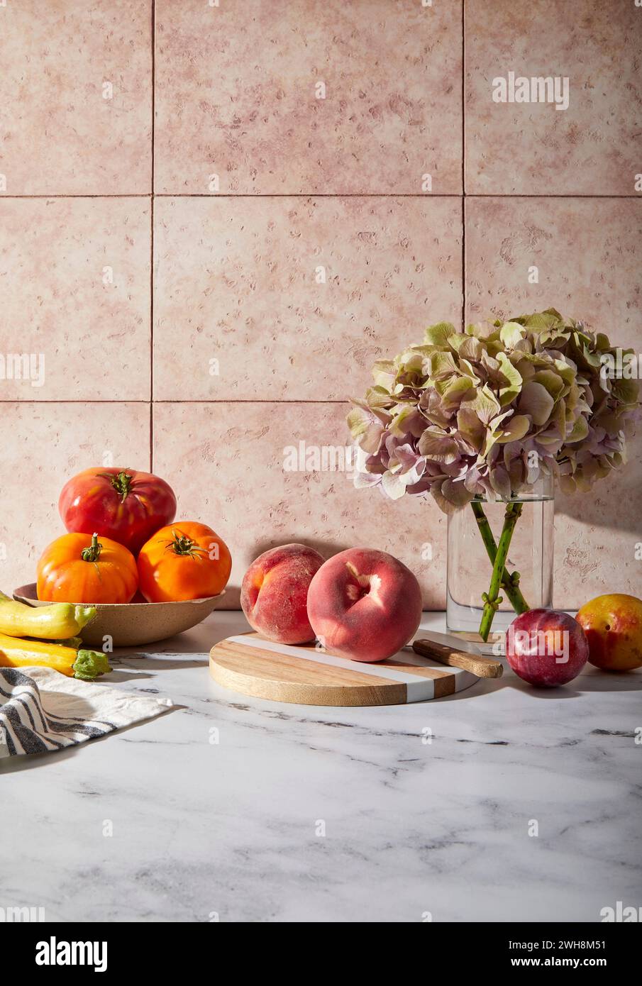 Summer Produce Kitchen Still Life Stock Photo - Alamy