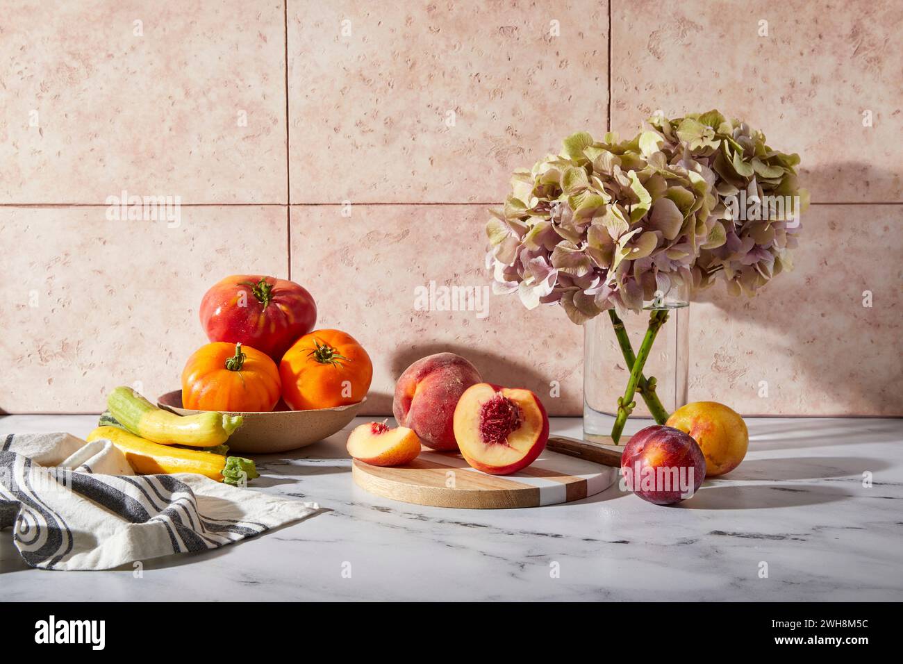 Summer Produce Kitchen Still Life Stock Photo - Alamy