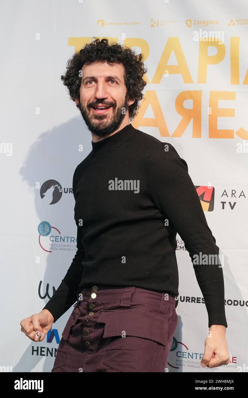 The singers Marwan and Rozalen attend the photocall of the premiere ...