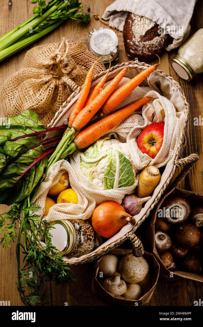 Healthy food clean eating selection fruit and vegetable Eco-friendly ...