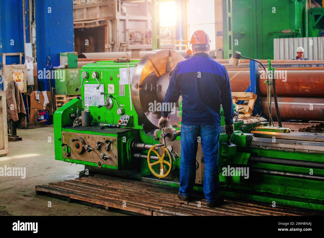 Working process on lathe drill hi-res stock photography and images - Alamy