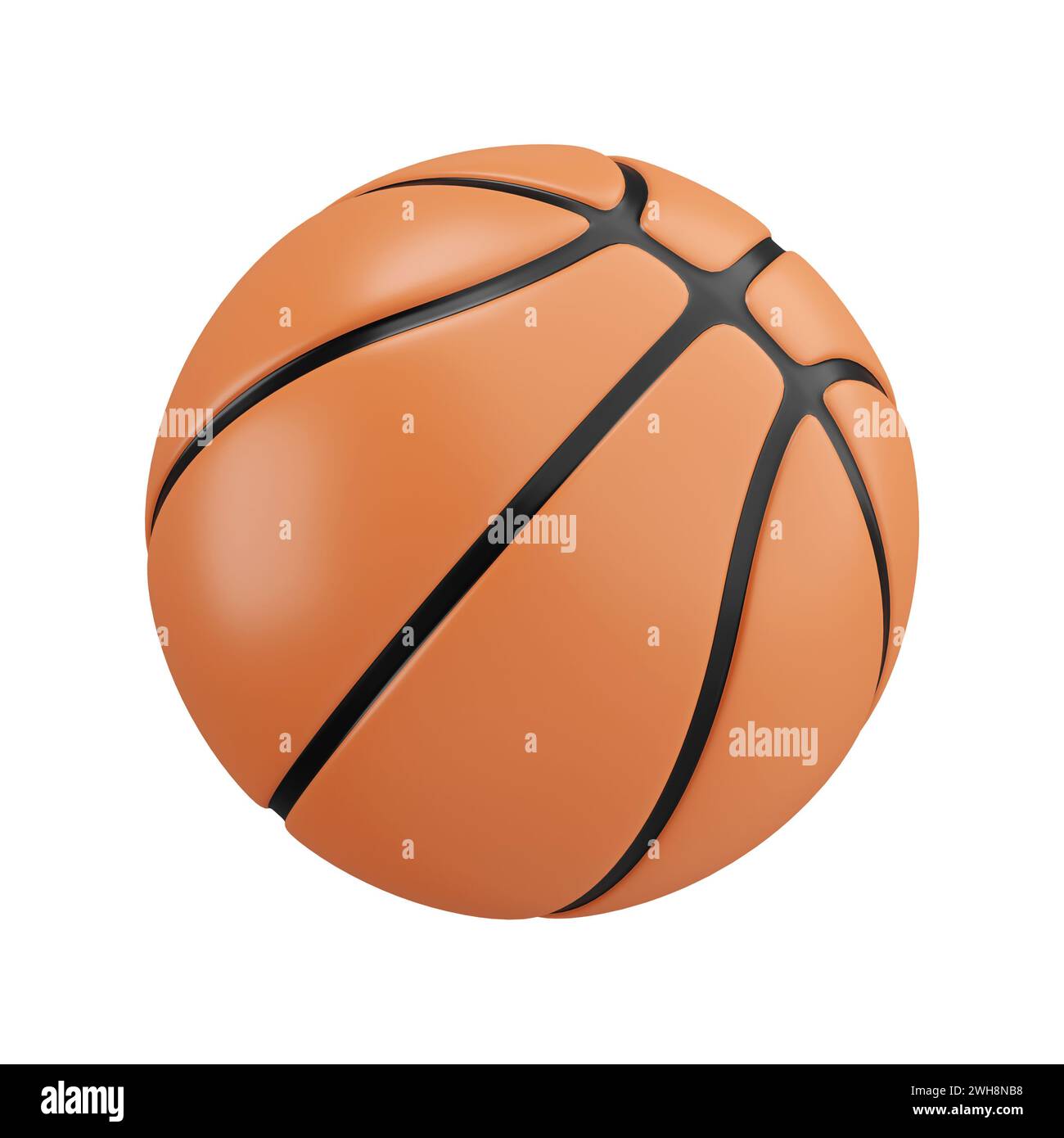 3d basketball. minimal school icon. isolated on background, icon symbol ...