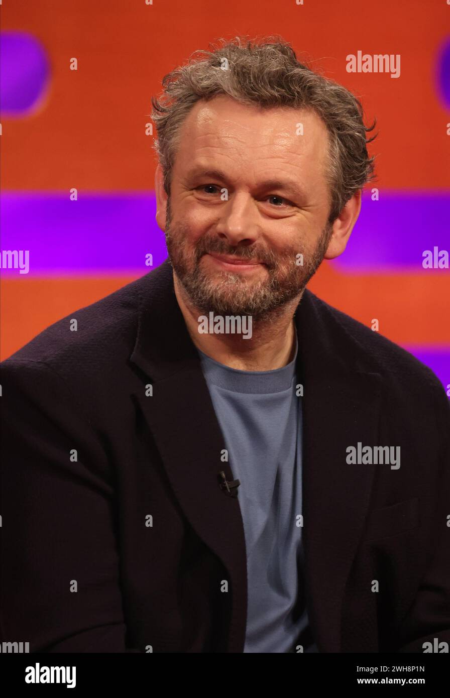EDITORIAL USE ONLY. Michael Sheen during the filming for the Graham ...