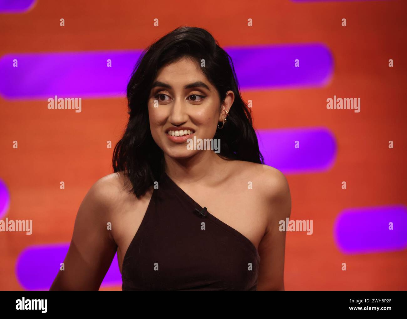 EDITORIAL USE ONLY. Ambika Mod during the filming for the Graham Norton ...