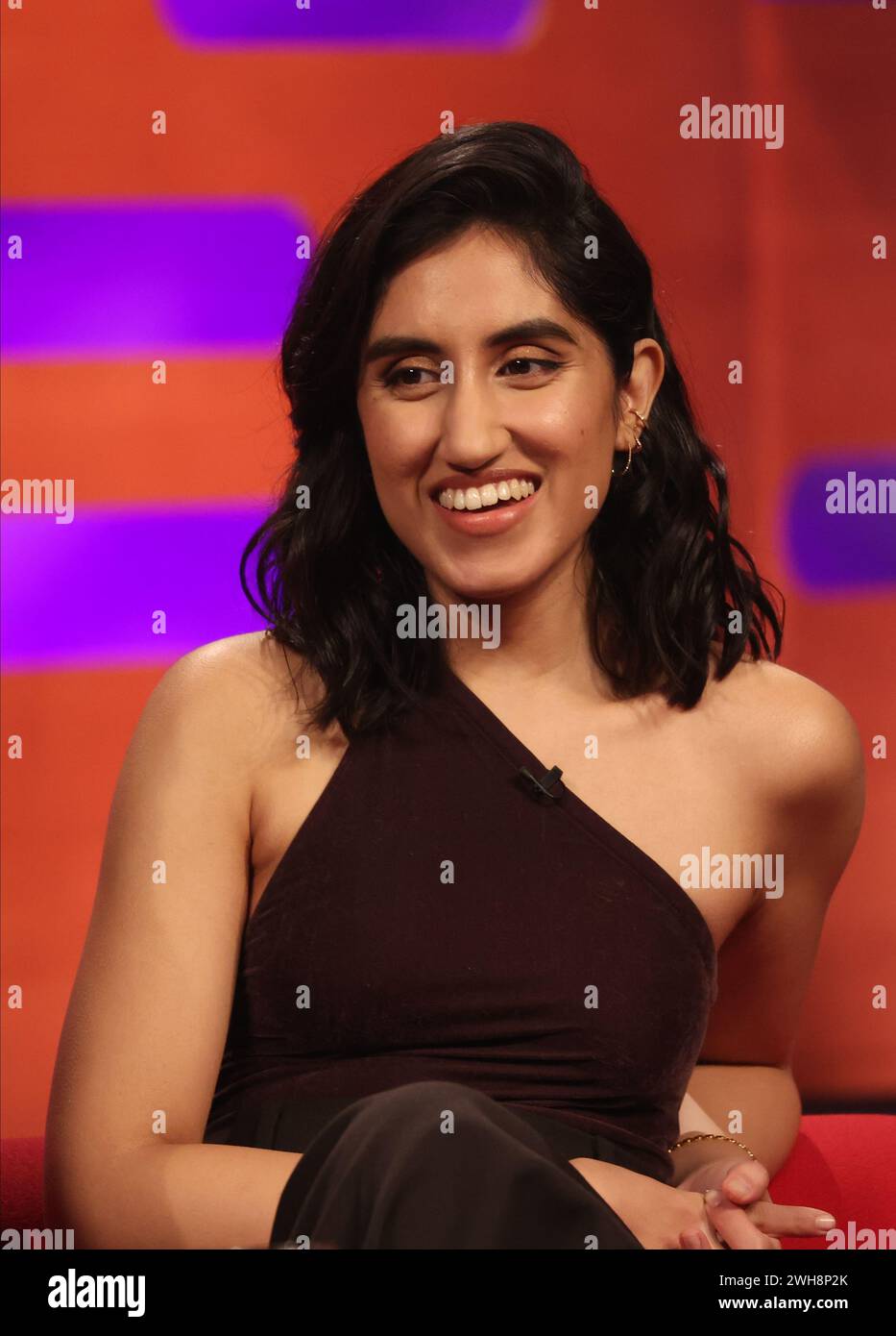 EDITORIAL USE ONLY. Ambika Mod during the filming for the Graham Norton ...