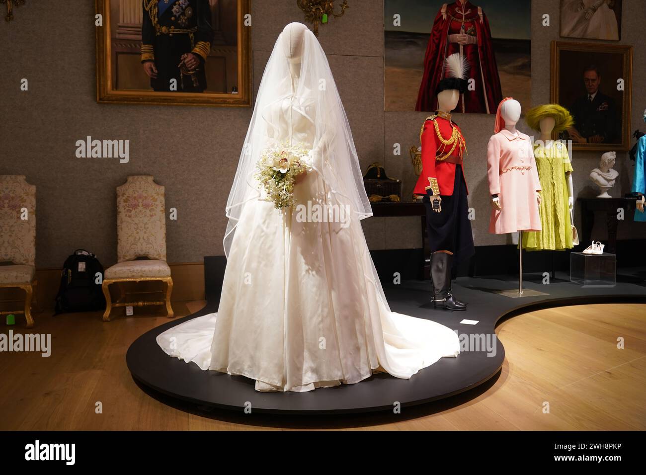 File photo dated 9/1/2024 of a replica of Princess Margaret's wedding ...