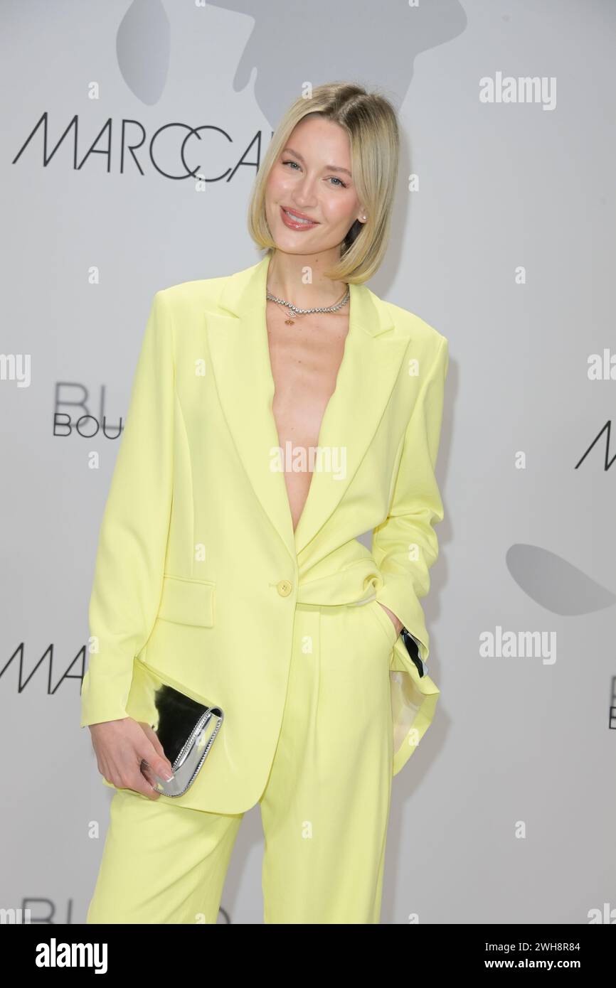 Mandy Bork bei der Marc Cain Fashion Show auf der Berlin Fashion Week ...