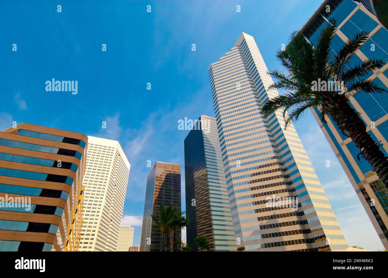 downtown high rise buildings in Houston, Texas - USA Stock Photo - Alamy