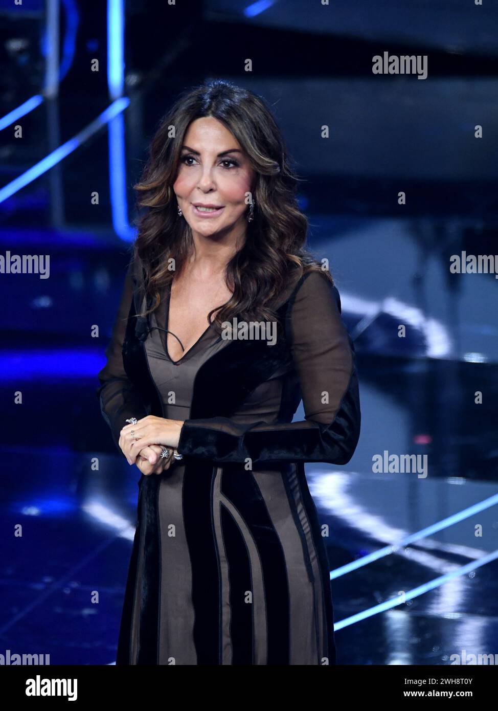 Sanremo, . 08th Feb, 2024. Sanremo, 74th Italian Song Festival - Third ...