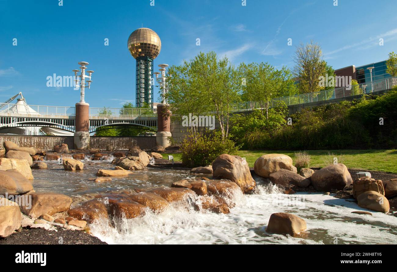 The Sunsphere in World's Fair Park, site of 1982 World's Fair, an ...