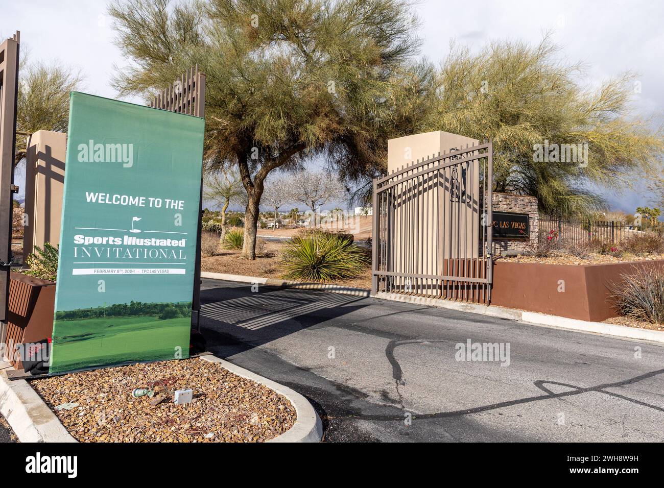 Las Vegas, USA. 08th Feb, 2024. Signage outside TPC Las Vegas at the ...