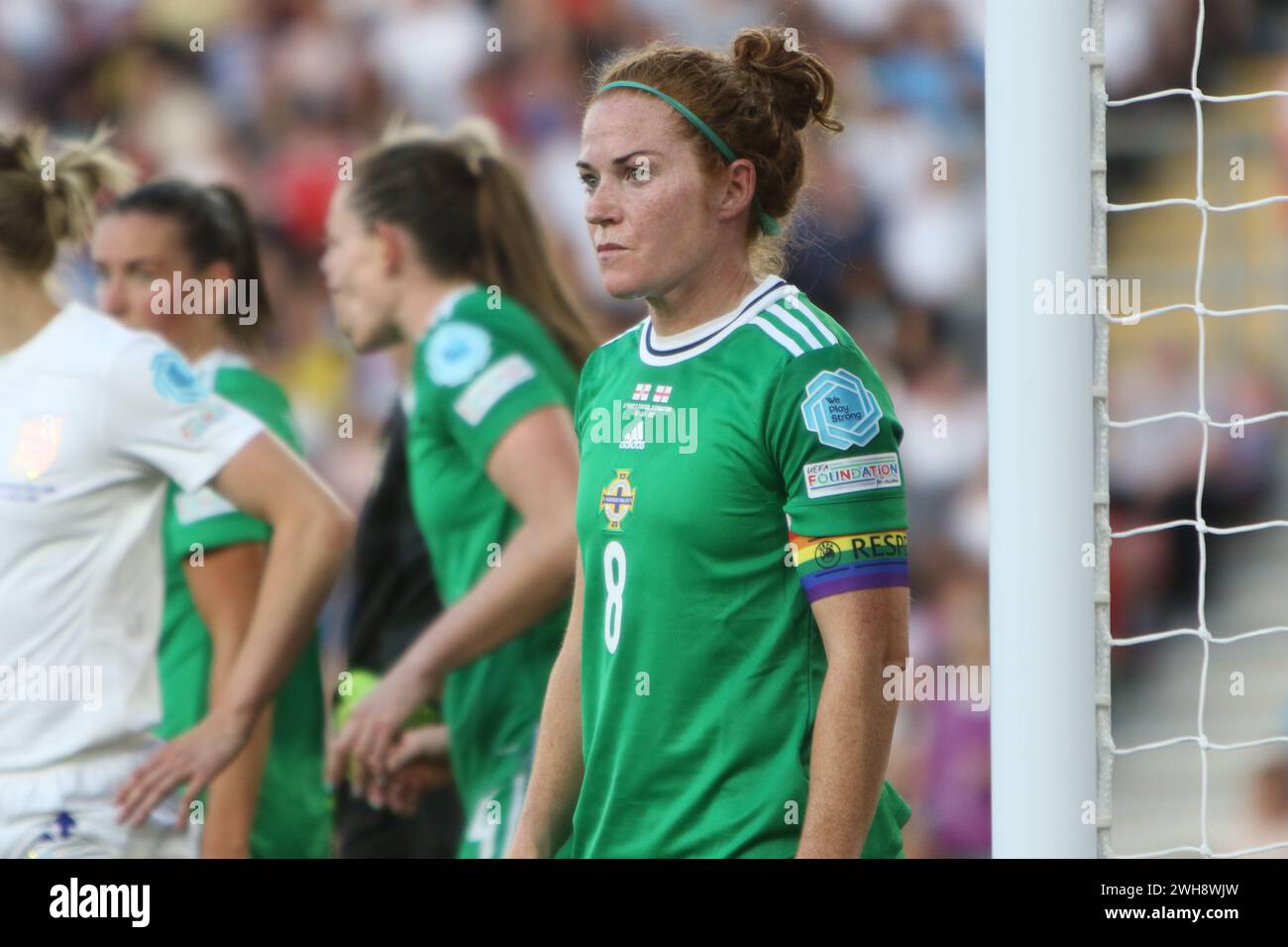 NI captain Marissa Callaghan England v Northern Ireland UEFA Womens ...