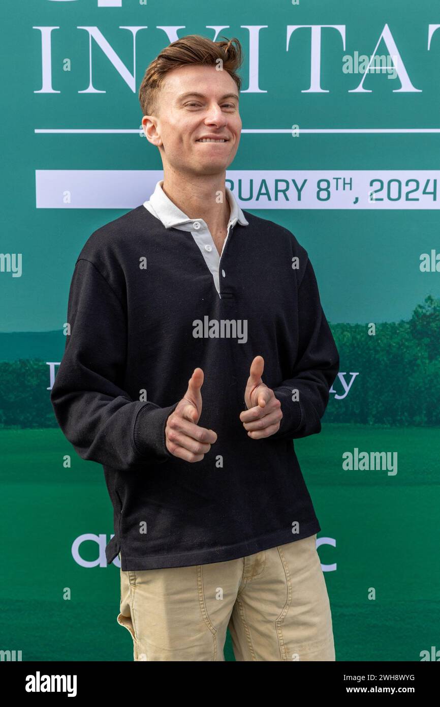Las Vegas, USA. 08th Feb, 2024. Trevor Wallace, Comedian, attends the ...