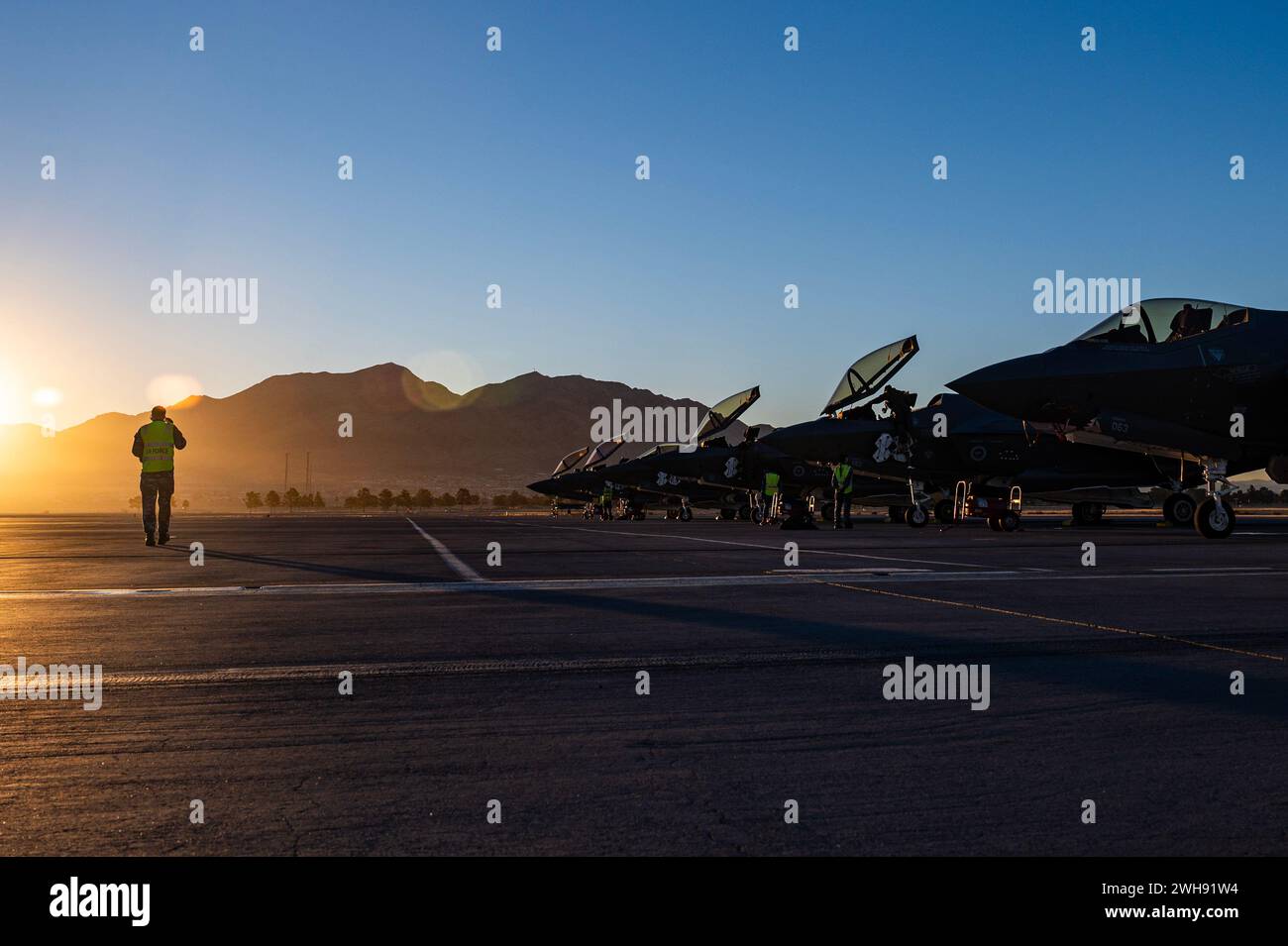 Royal Australian Air Force F-35 Lightning IIs prepare for an early ...
