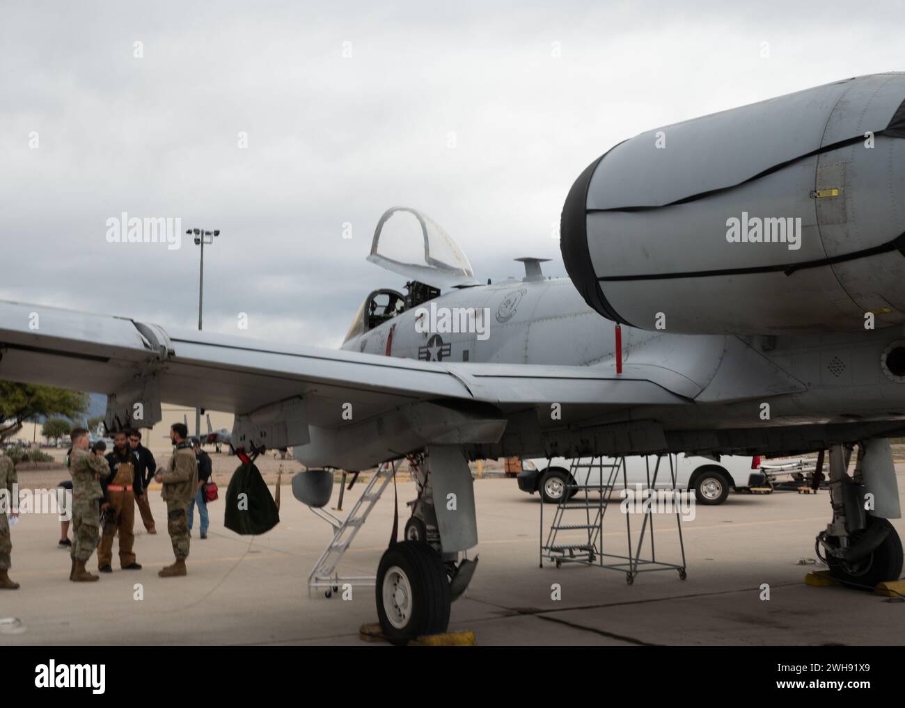 An A-10C Thunderbolt II aircraft is received by the 309th Aircraft ...