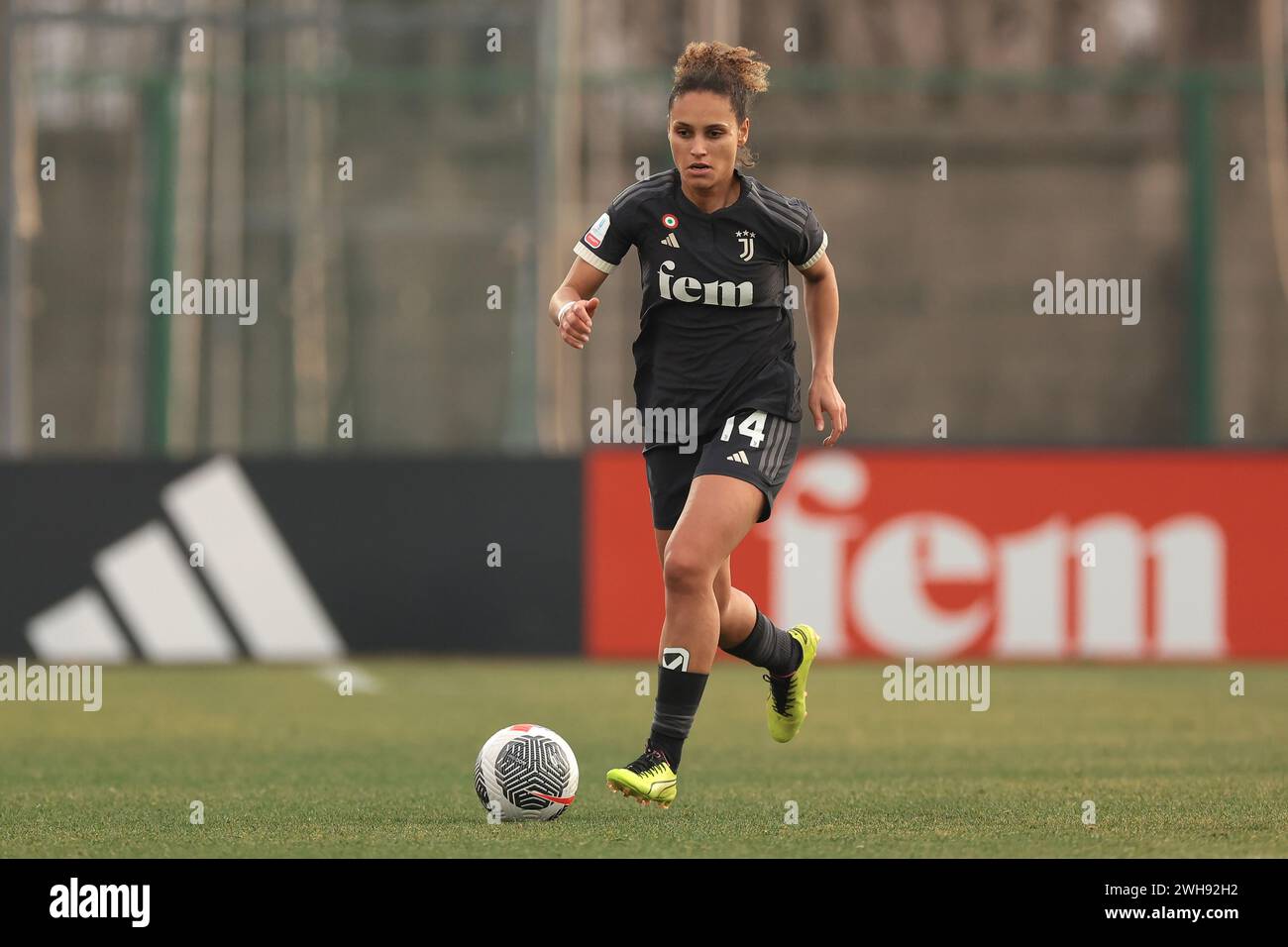Biella, Italy. 7th Feb, 2024. Ella Palis of Juventus during the Coppa ...
