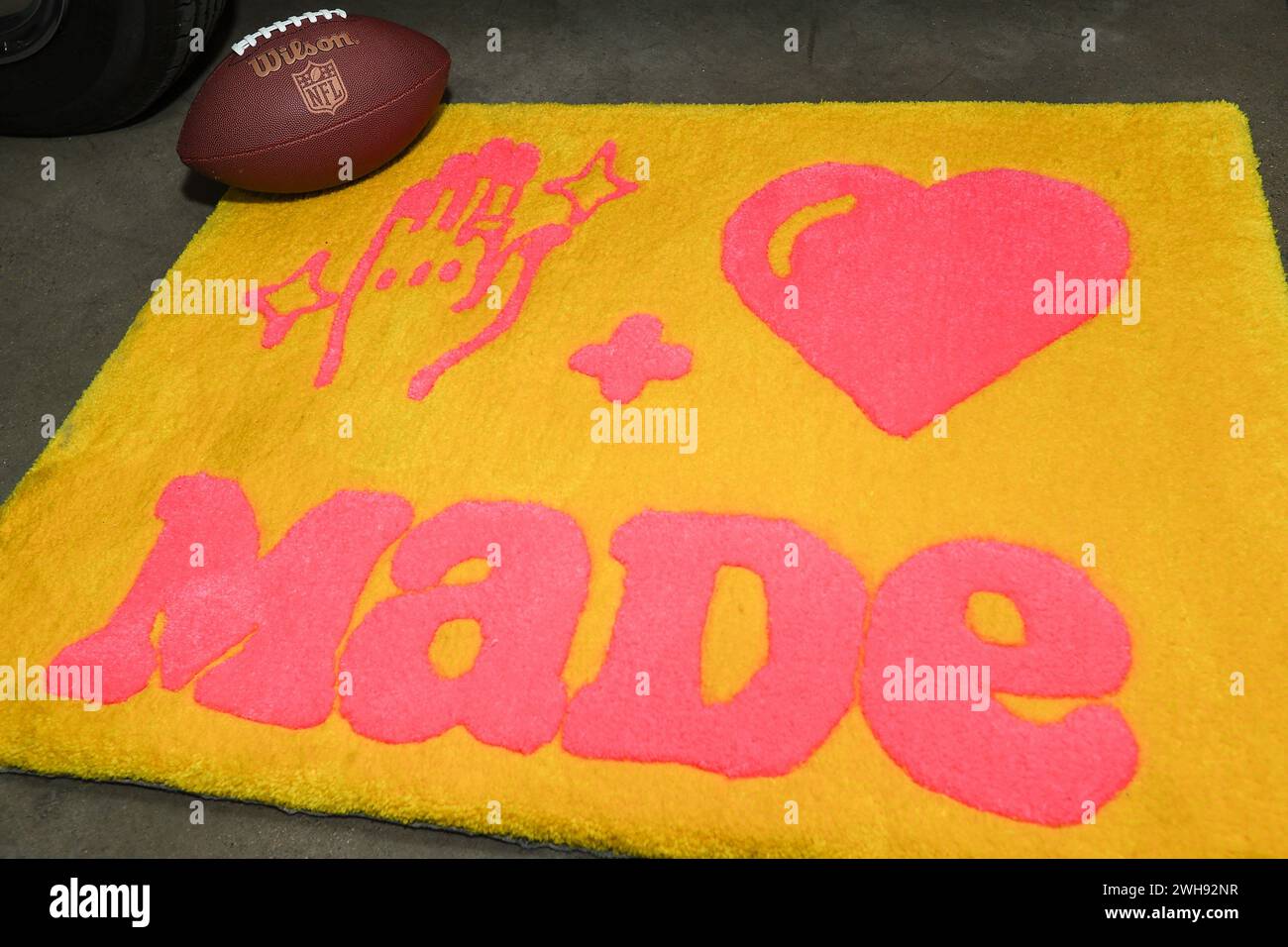 February 08, 2024: A view of the Love, Hand & Heart display during the ...