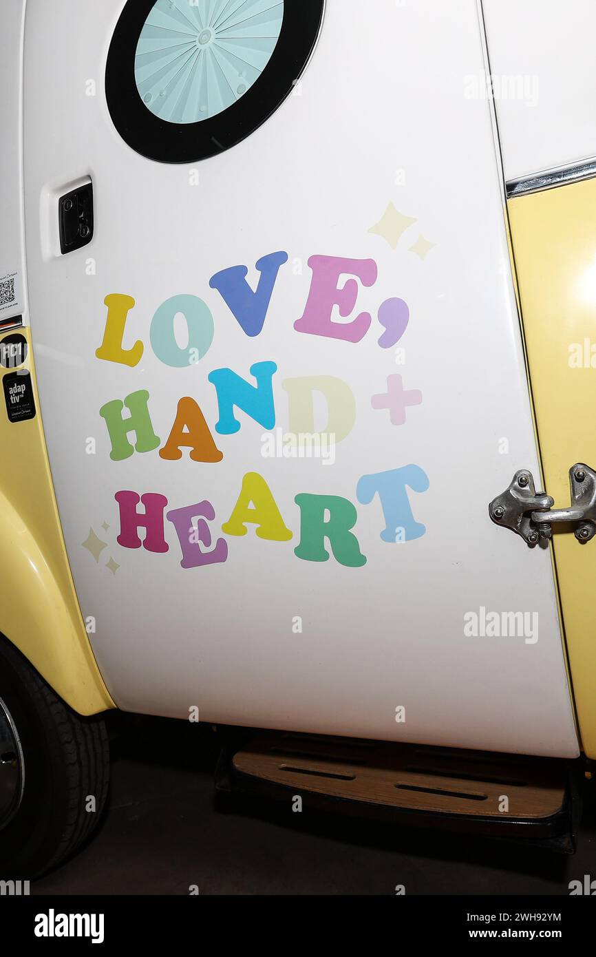 February 08, 2024: A view of the Love, Hand & Heart display during the ...