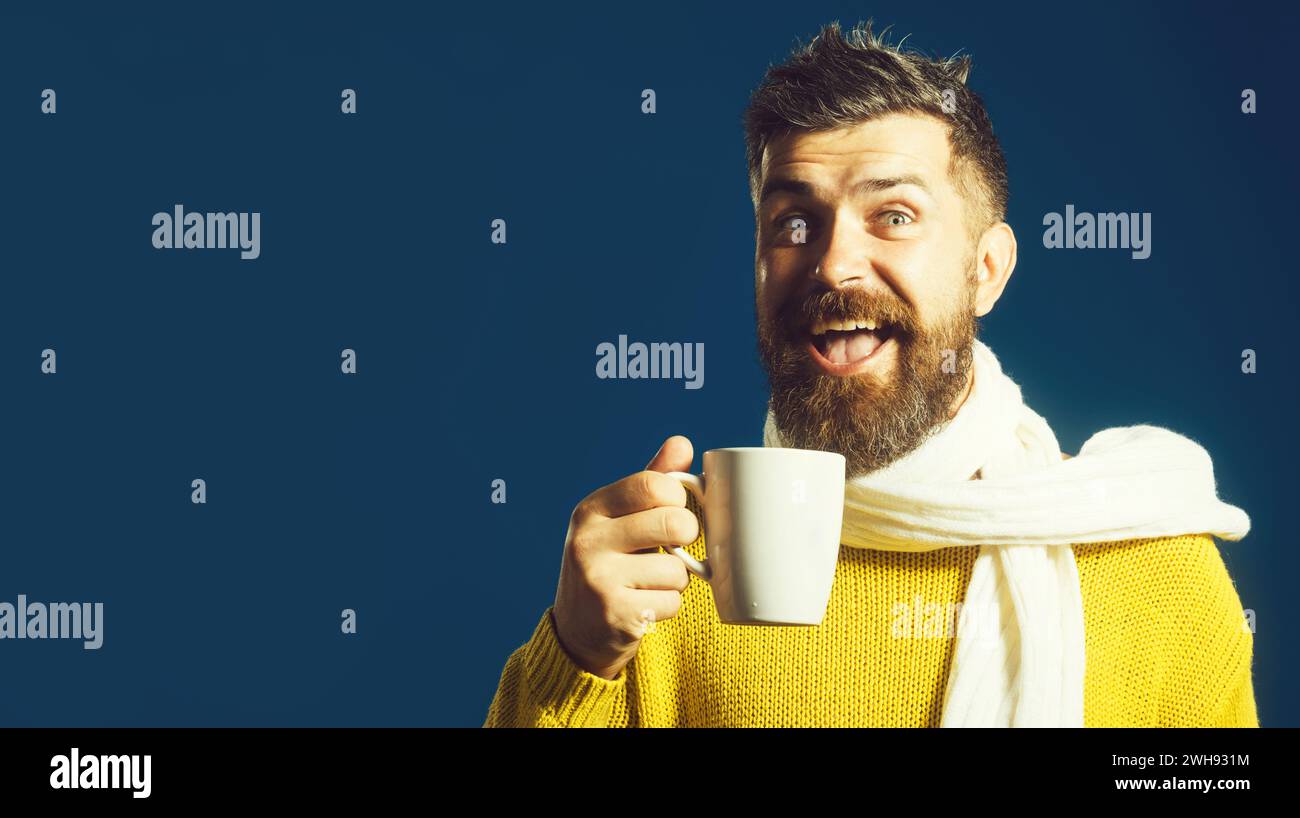 Male model drinking coffee hi-res stock photography and images - Alamy
