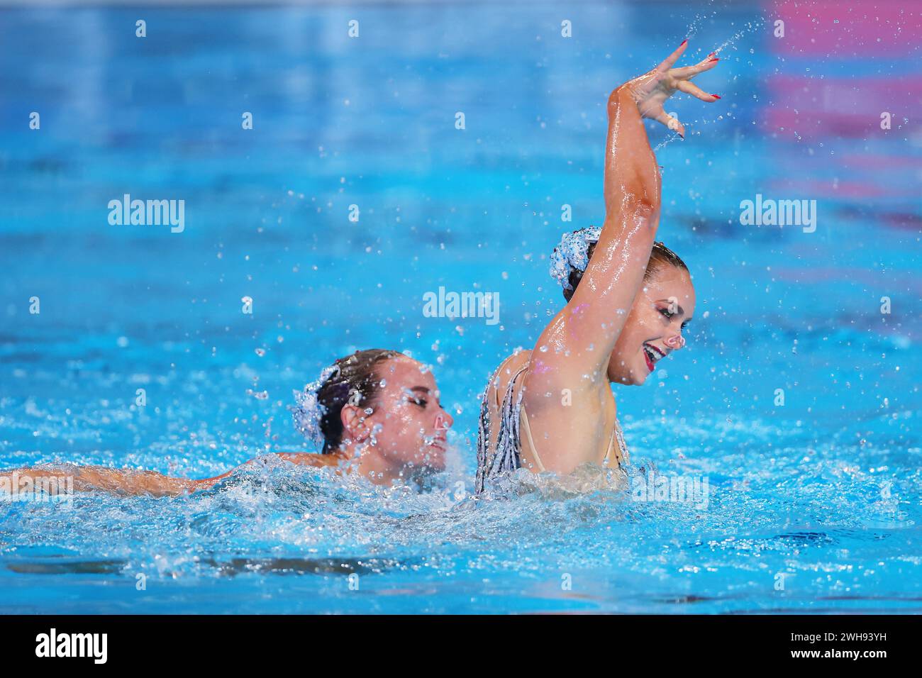 Doha, Qatar. 8th Feb, 2024. Kate Shortman & Isabelle Thorpe (GBR ...