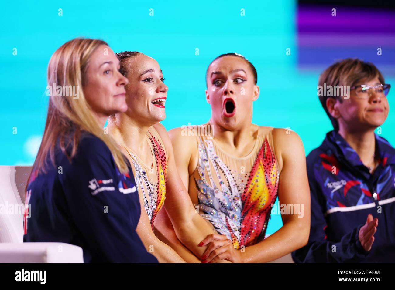 Doha, Qatar. 8th Feb, 2024. Kate Shortman & Isabelle Thorpe (GBR ...