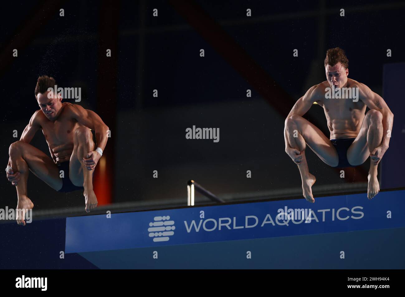 Doha, Qatar. 8th Feb, 2024. Thomas Daley & Noah Williams (GBR) Diving ...