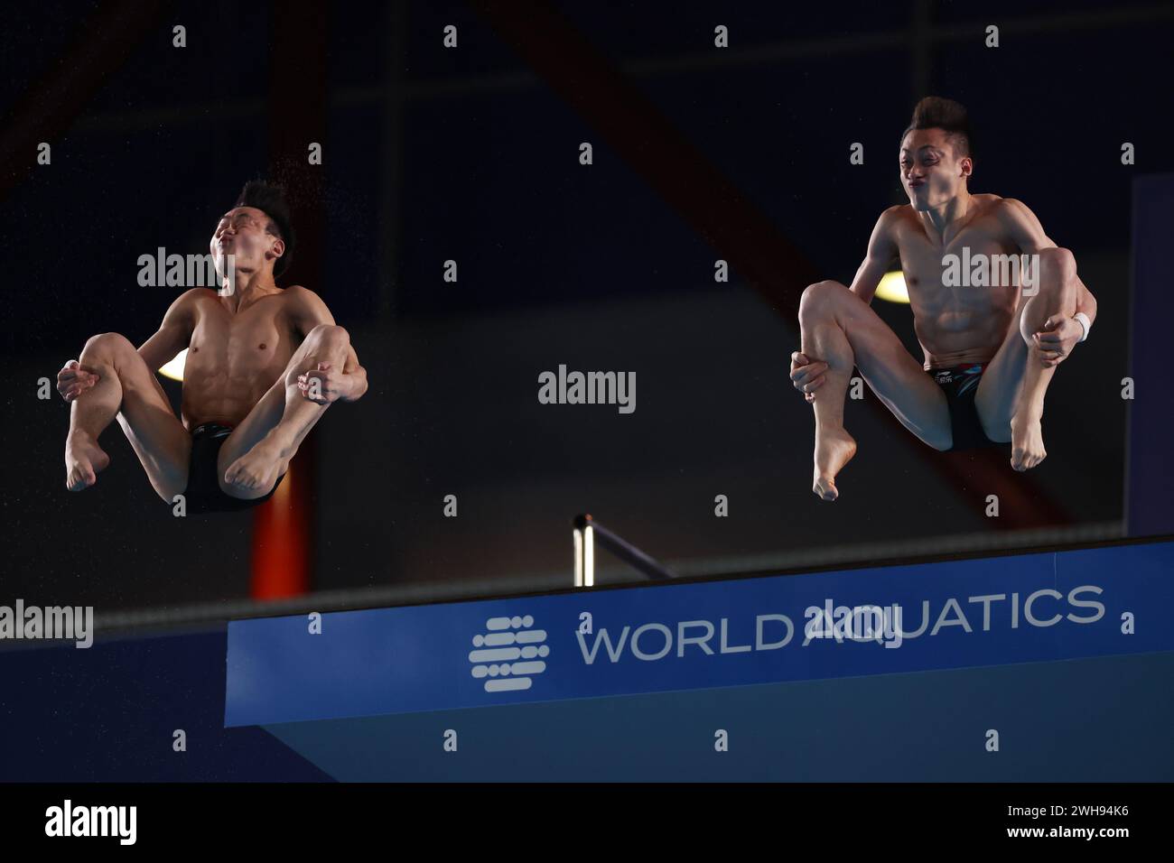 Doha, Qatar. 8th Feb, 2024. Junjie Lian & Hao Yang (CHN) Diving : World ...