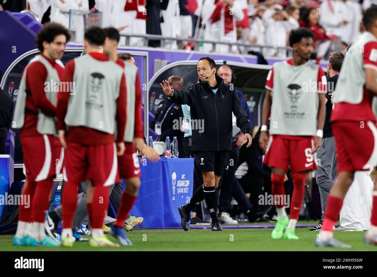 Doha, Qatar. 7th Feb, 2024. Jumpei Iida Fourth Official Football/Soccer ...