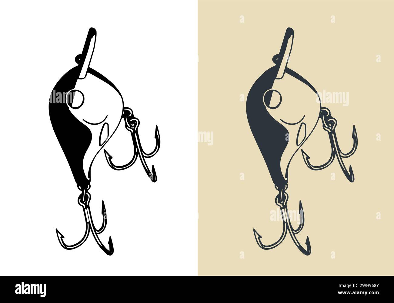 Two hooks vector vectors hi-res stock photography and images - Alamy