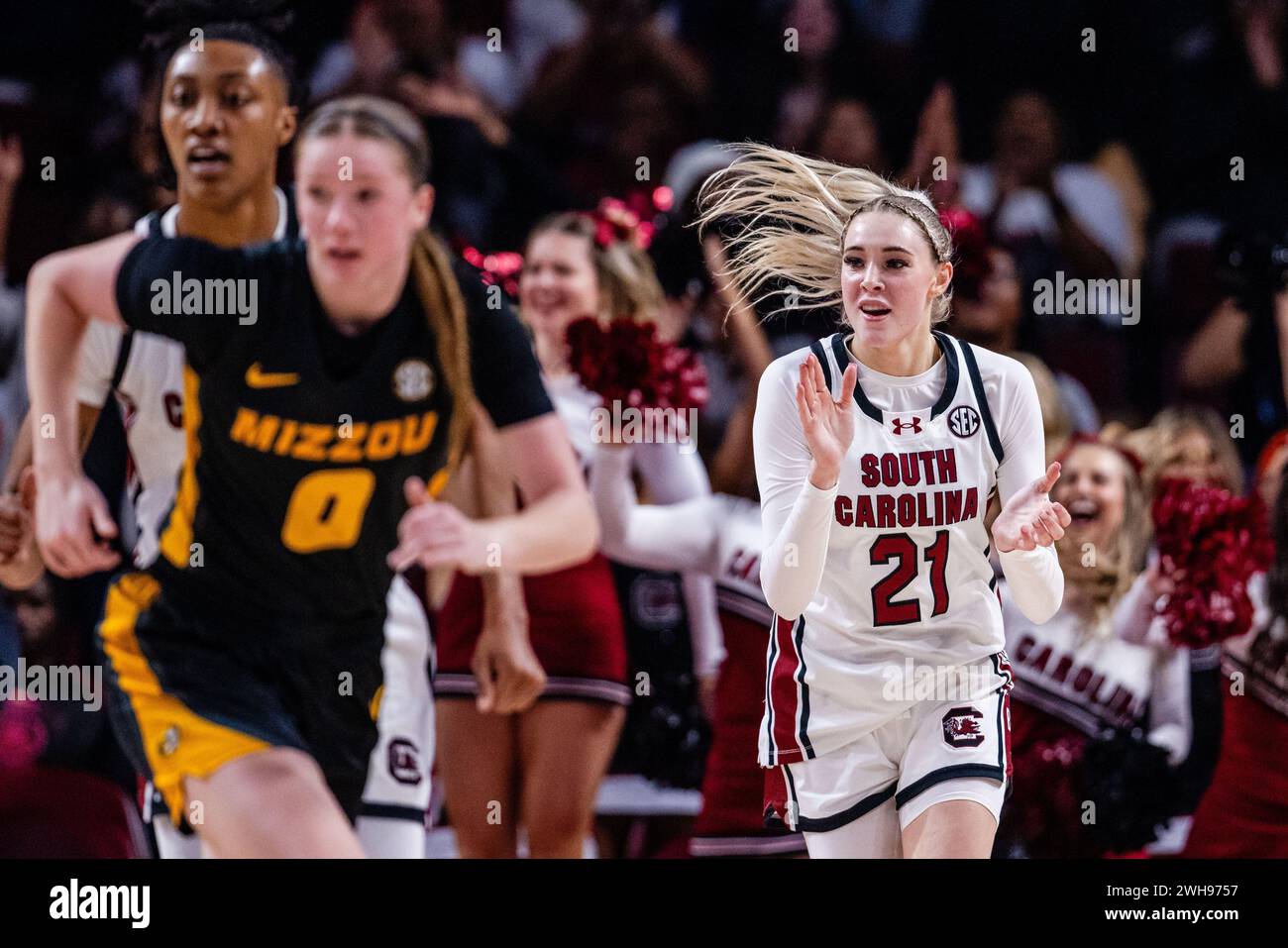 Columbia, SC, USA. 8th Feb, 2024. South Carolina Gamecocks forward ...