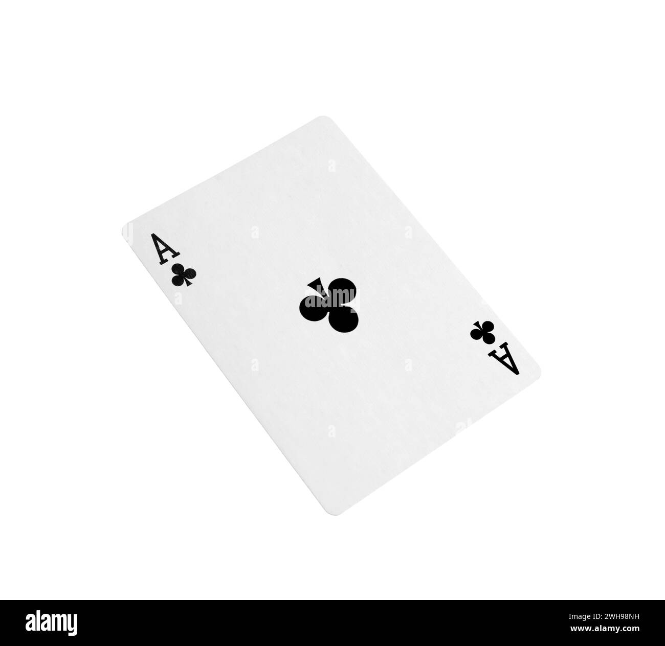 Playing card isolated on white. Poker game Stock Photo - Alamy